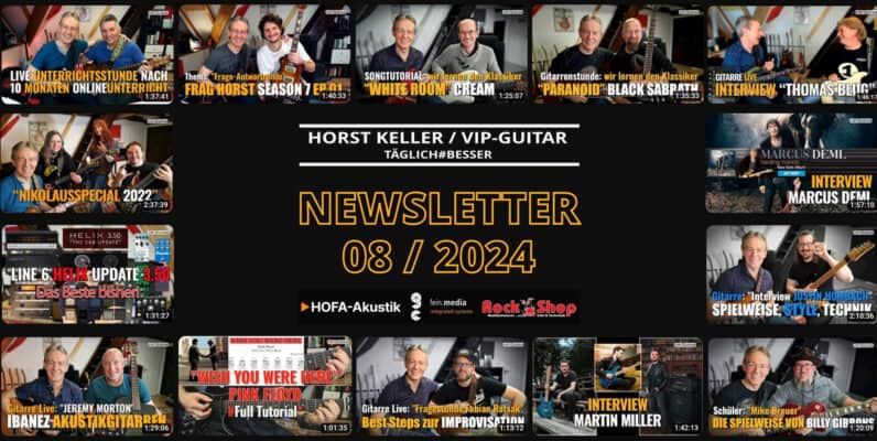 VIP-GUITAR NEWSLETTER WO.08/2024 - VIP-Guitar.de